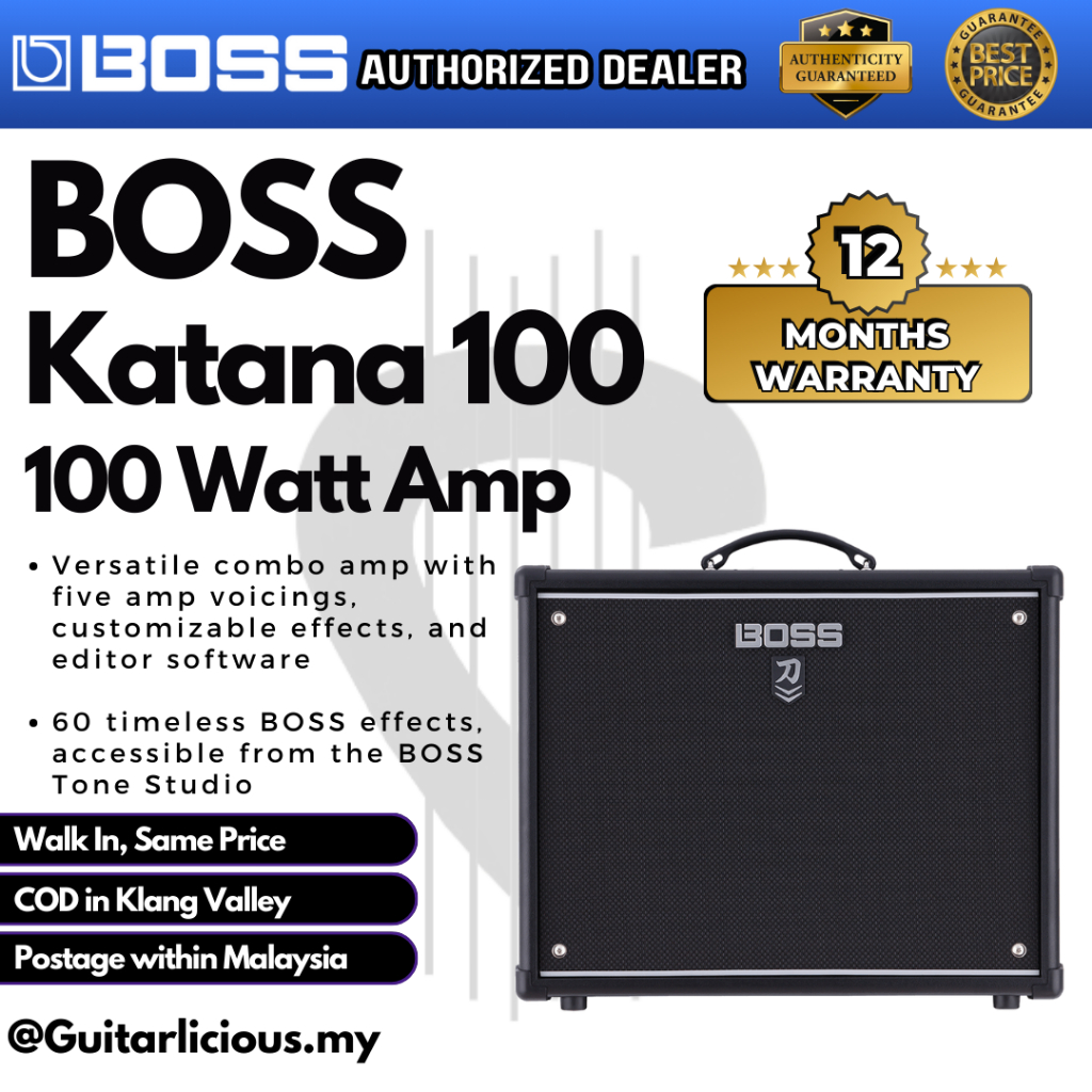 BOSS Katana-100 MKII - 100watt 1x12" Combo Guitar Amplifier (Katana MK ...