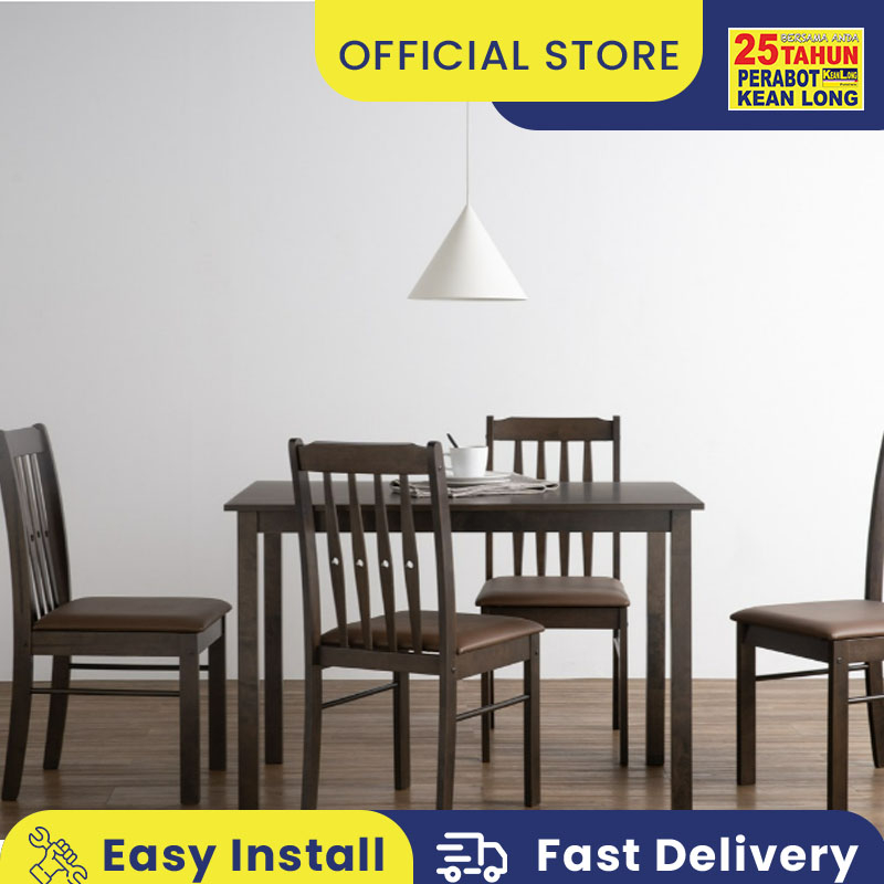 KLSB 1+4 Dining Set / Set Meja Kerusi Makan / Dining Table Chair ...