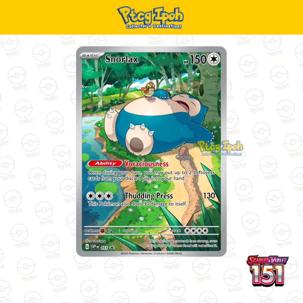 [Pokémon TCG] Pokemon 151 : Snorlax 051 - 151 ETB promo Pokémon 151 ...