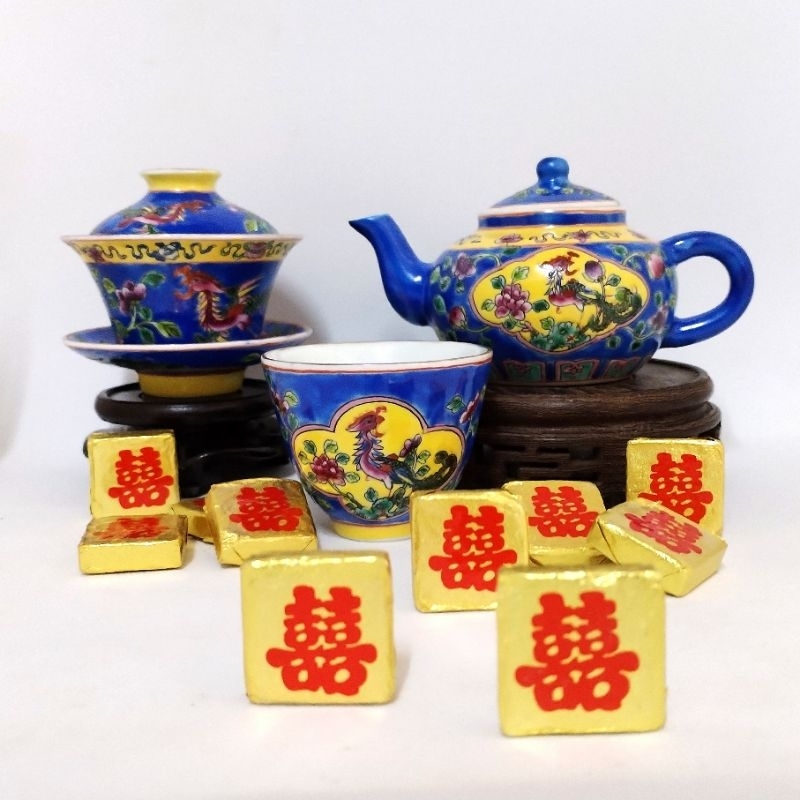 囍娘惹婚礼茶道 Chinese Nonya Nyonya Tea Ceremony Tea Set | Shopee Malaysia