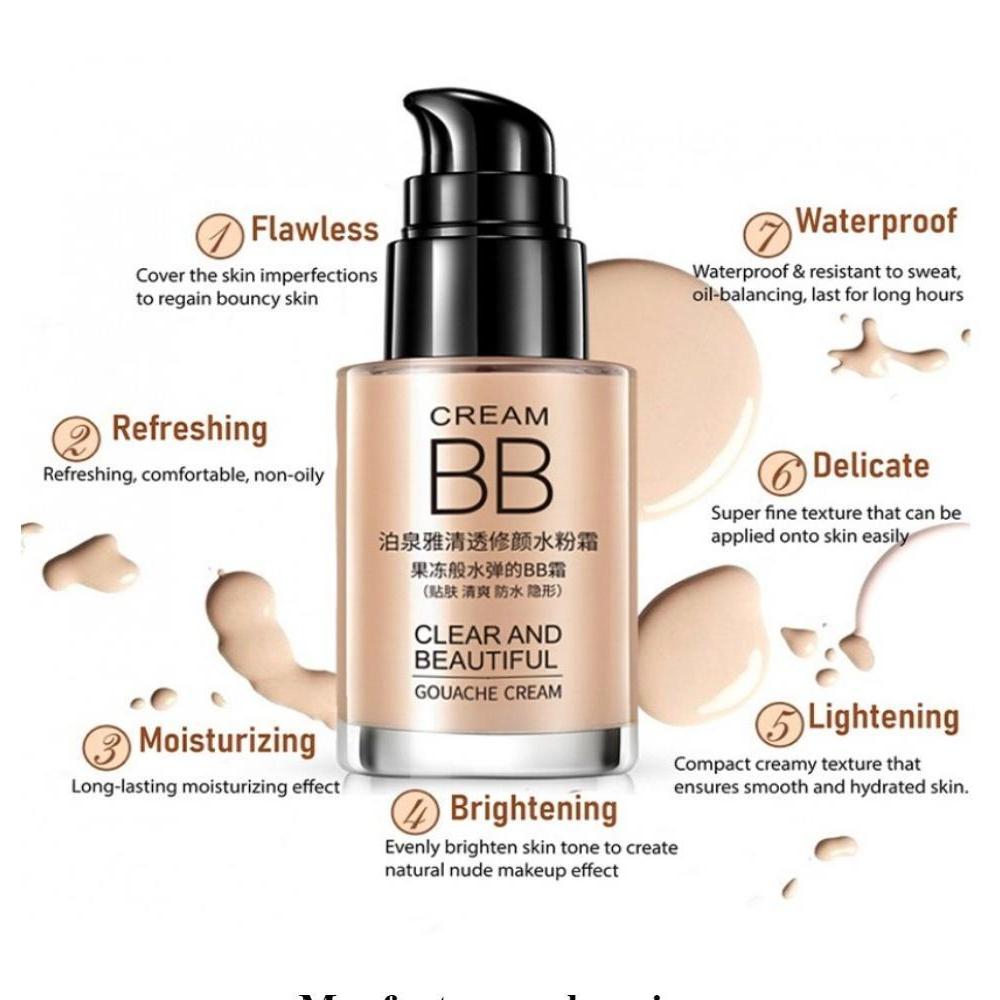 BIO Cream BB Super Wearing Lasting No Makeup Persistent Water Flawless ...