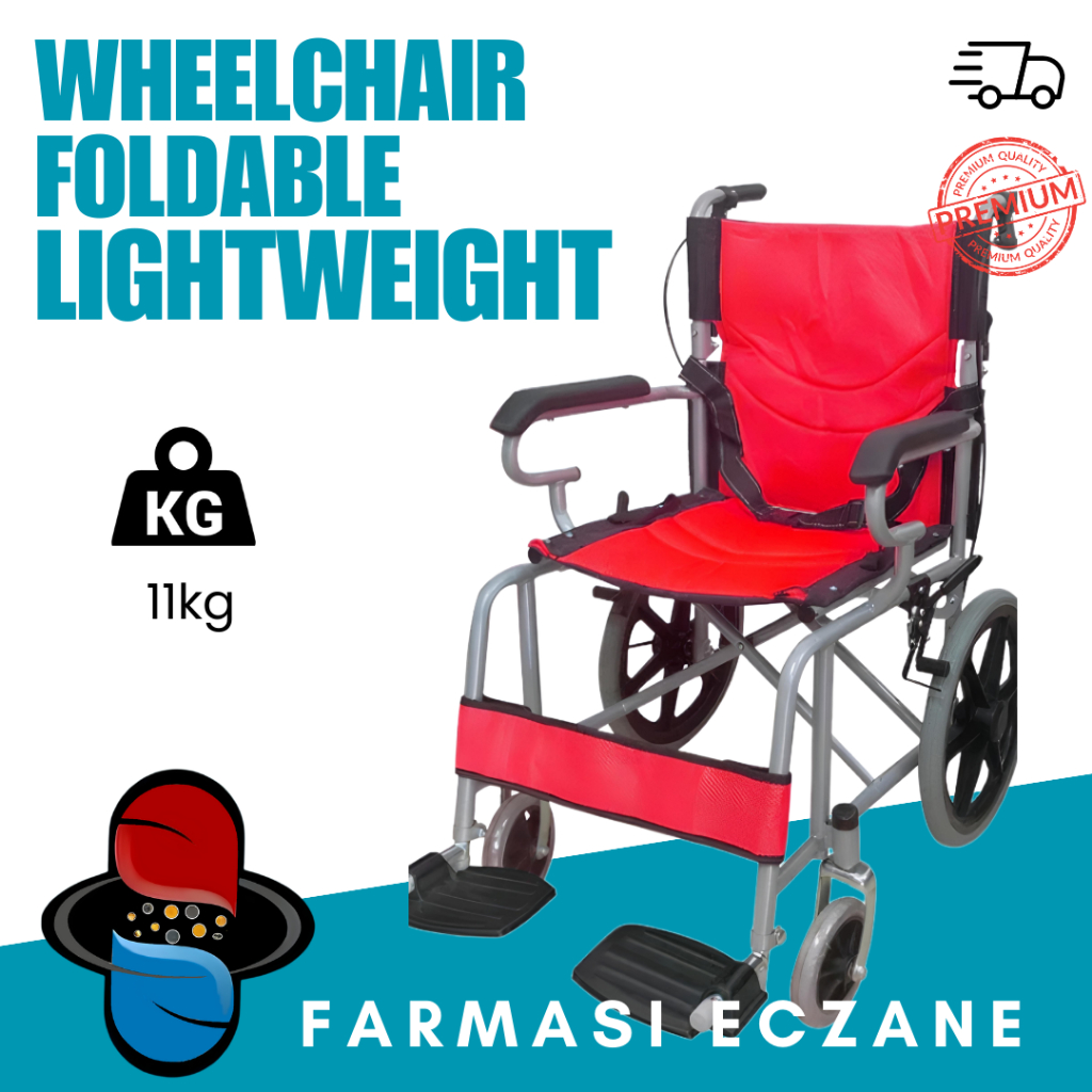 WHEELCHAIR FOLDABLE LIGHTWEIGHT | Shopee Malaysia