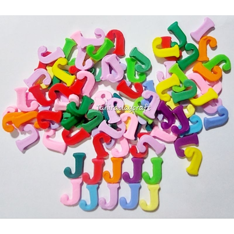 10pcs HURUF ALPHABET J | ART & CRAFT FOR KID | DIY CRAFT | DIY KEYCHAIN ...