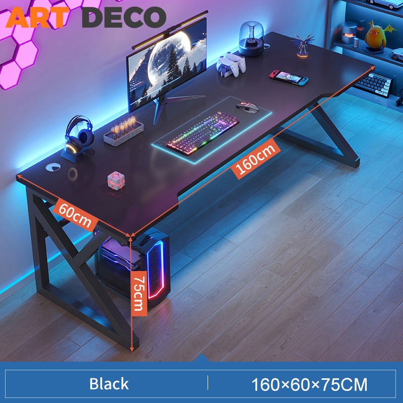 Meja Gaming 160CM Gaming Table Computer/PC/Study Office Table Meja ...