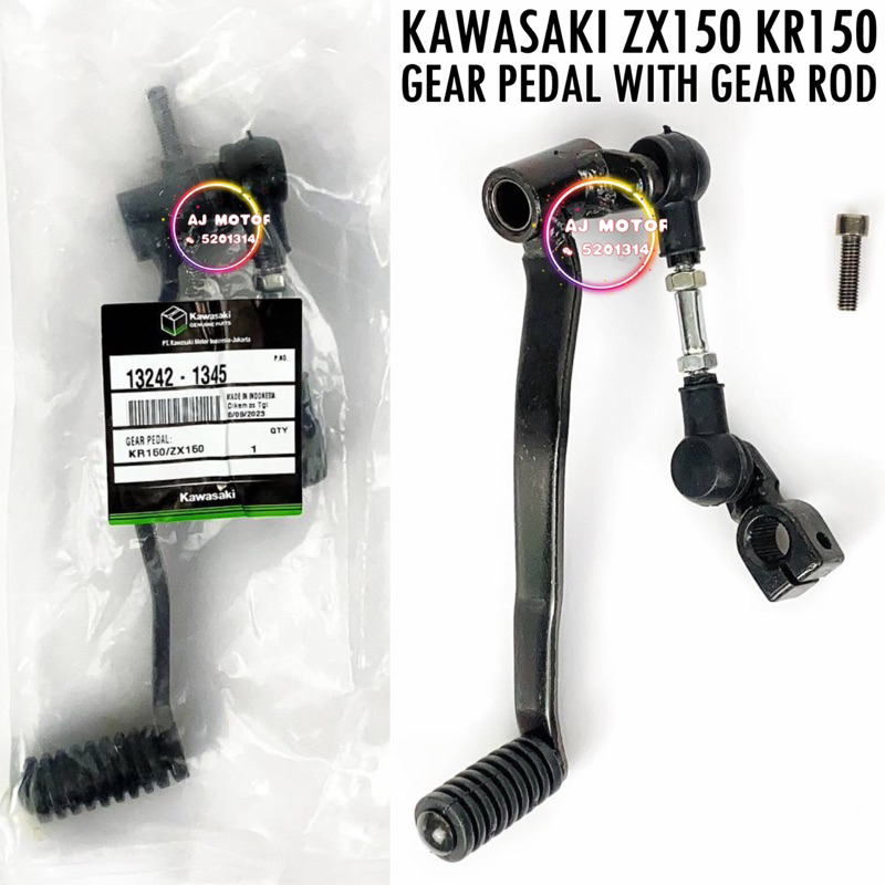 KAWASAKI ZX150 KRR RR150 KR150 NINJA150 GEAR PEDAL WITH GEAR ROD KR ZX ...