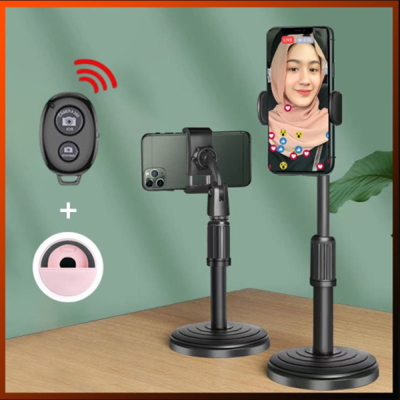 Universal Telescopic Adjustable phone stand Bluetooth camera controller ...