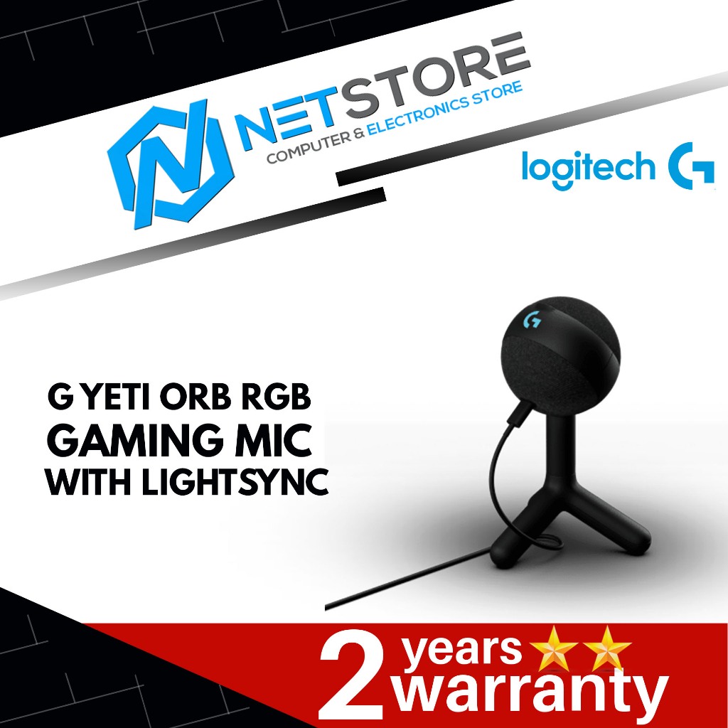 LOGITECH G YETI ORB RGB GAMING MIC WITH LIGHTSYNC - 988-000553 | Shopee ...