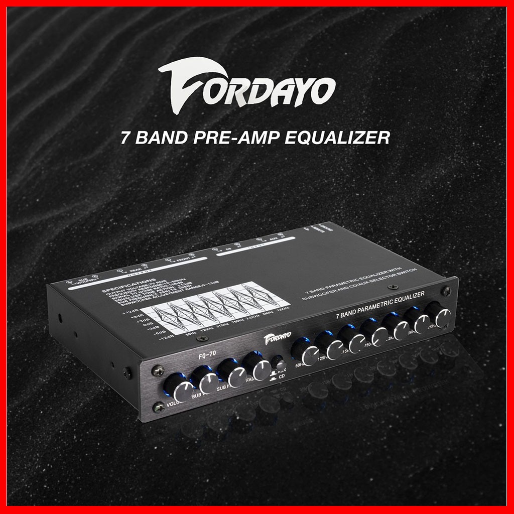 Fordayo 7 Band Pre-Amp Parametric Equalizer With Subwoofer Output And ...
