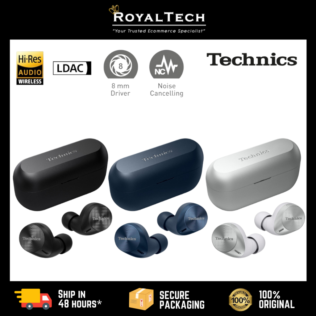 TECHNICS EAH-AZ60M2 True Wireless Noise Cancelling Earphones with ...
