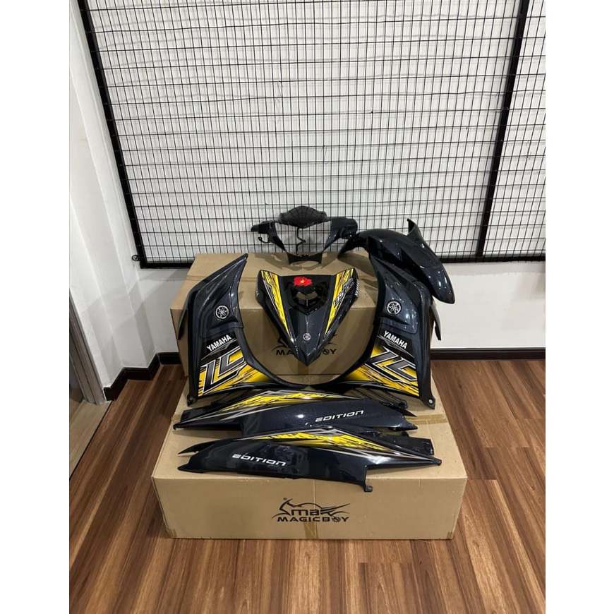 BODY COVER SET (MAGIC BOY) LC135 V4-V7 CUSTOM LC135 1 YELLOW/CRYSTAL ...