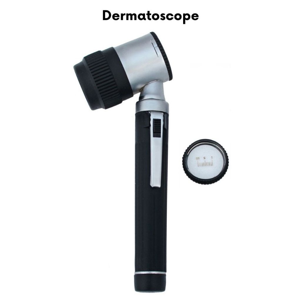 10x Magnifier Dermatoscope Mini Black Microscope Dermatology ...