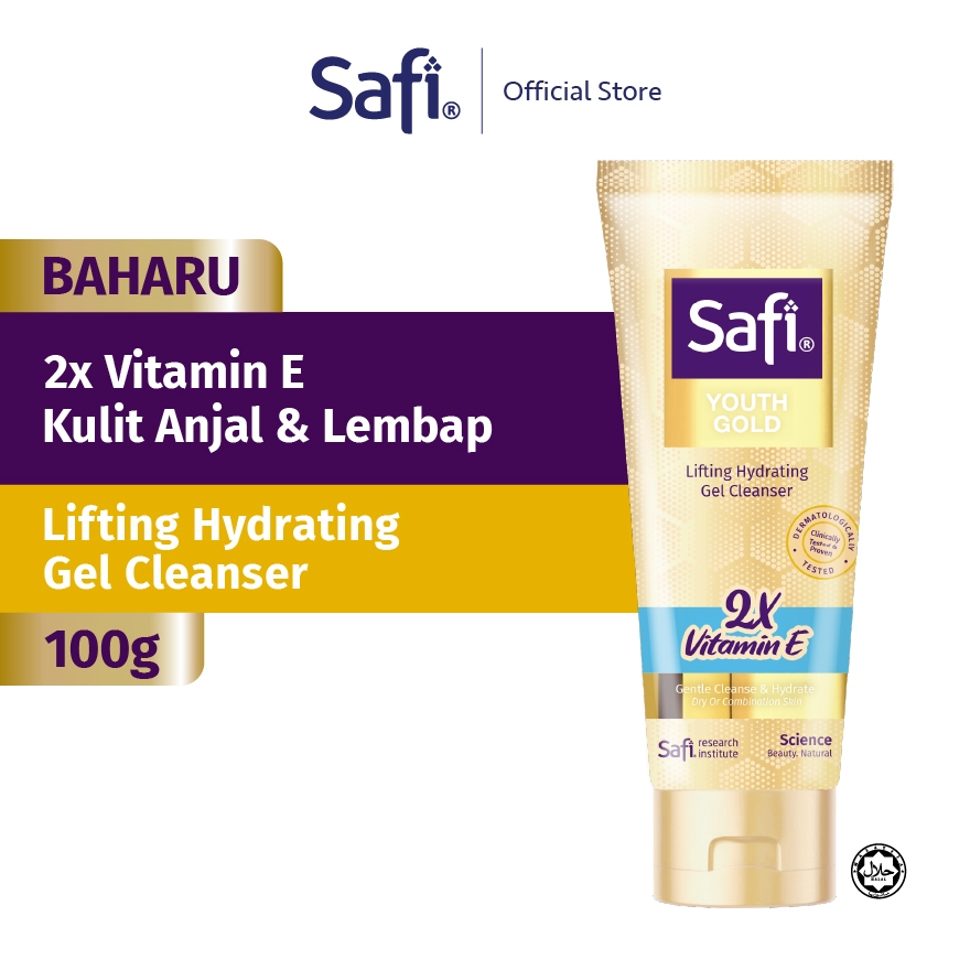 SAFI Youth Gold Lifting Hydrating Gel Cleanser 100g | Vitamin E ...