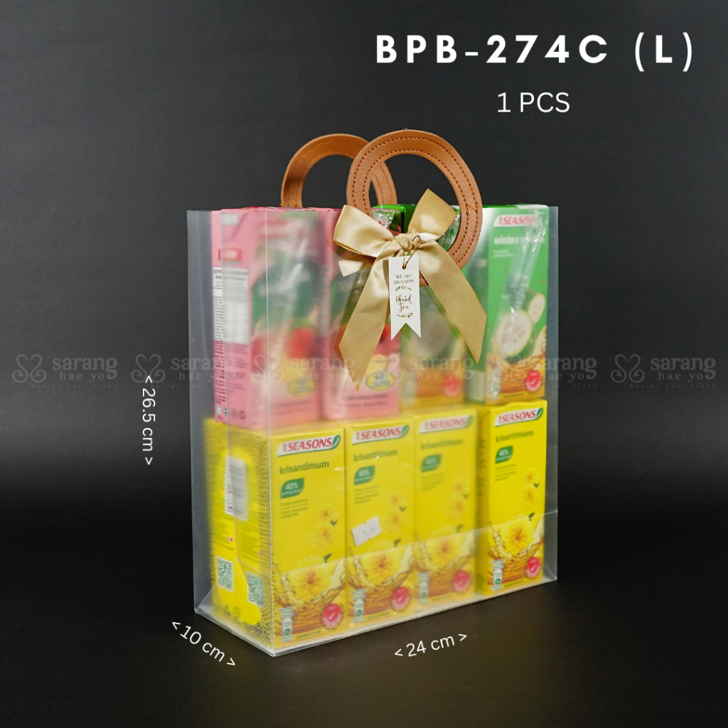 10 Pcs Transparent Doorgift Bag Sejadah Gift Bag Goodies Paper Beg ...