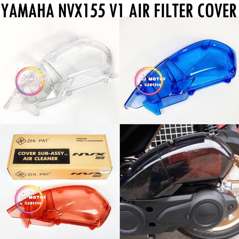 YAMAHA NVX155 V1 AIR FILTER COVER TRANSPARENT NVX 155 KOTAK ANGIN BOX ...