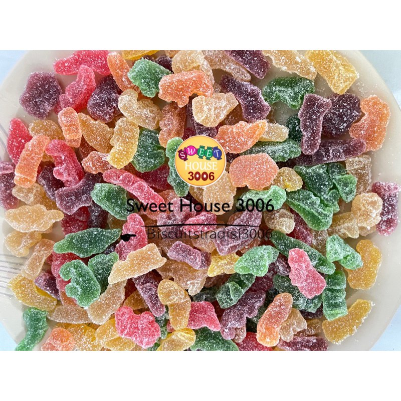 100gm Gummy Sweet Candy String Sharks Star Love Bear Snake Safari ...