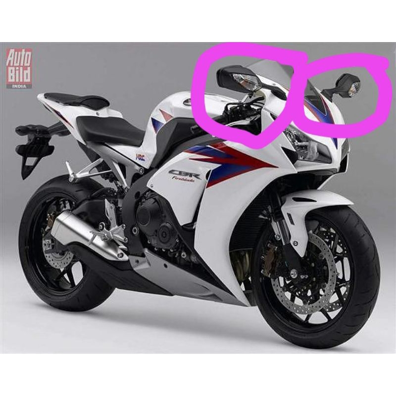 Honda CBR1000RR Fireblade rabbit / Pikachu, side mirror original Japan ...