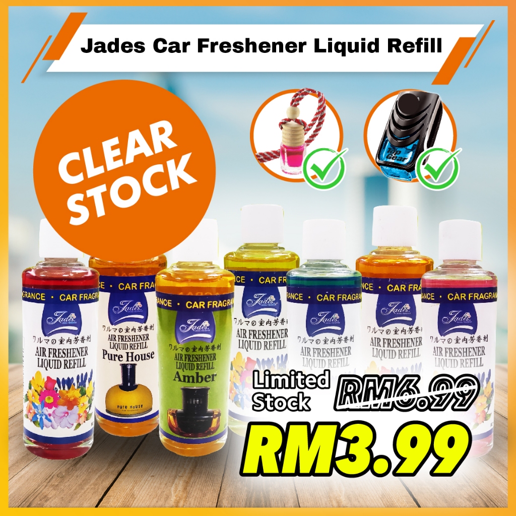JADES Concentrated Car Liquid Perfume Refill Air Freshener / Deodorizer ...