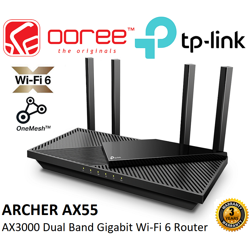 TP-LINK ARCHER AX55 / ARCHER AX55 PRO (2.5G PORT) AX3000 DUAL BAND ...