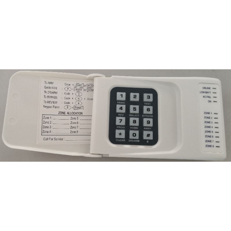 SUPA ALARM 8 ZONE KEYPAD ONLY | Shopee Malaysia