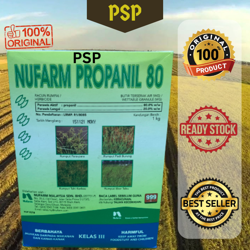 1KG PROPANIL 80 NUFARM/Rumput Sambau Padi (Sama Leptonil, Lescplo, Stam ...