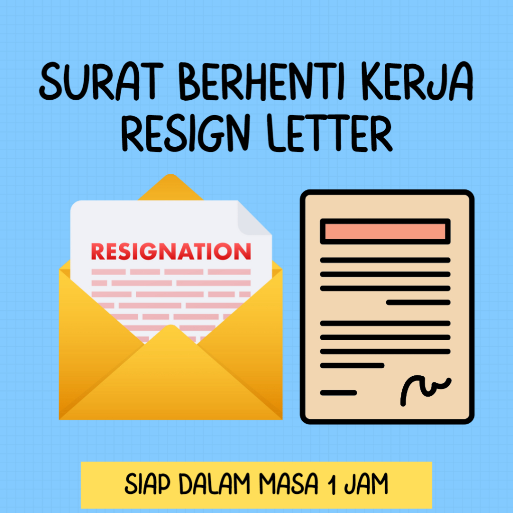 SERVIS BUAT SURAT BERHENTI KERJA / RESIGN LETTER / UPAH BUAT SURAT SIAP ...
