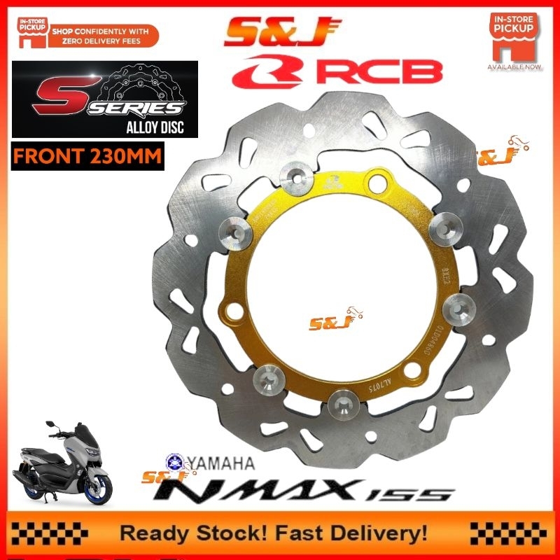 RCB S SERIES NMAX NMAX155 V1V2 DISC PLATE 230 MM BRAKE DISK FRONT REAR ...