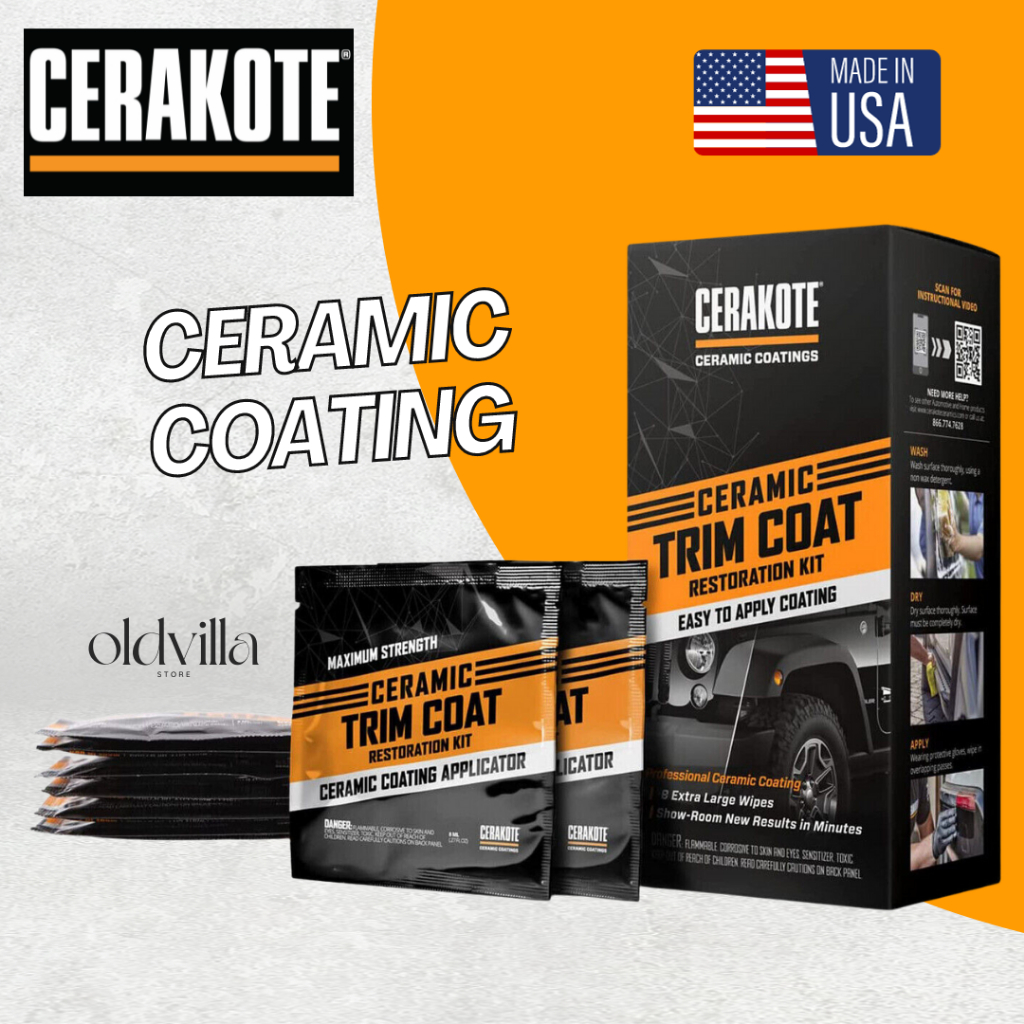 [Made in USA + Free Glove] Cerakote Ceramic Trim Coat Plastic Bumper ...
