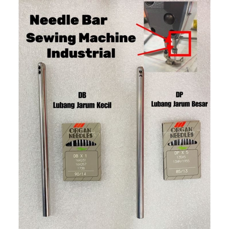 DB / DP Industrial Machine Needle Bar/Bush / Tiang Jarum Mesin Industri ...