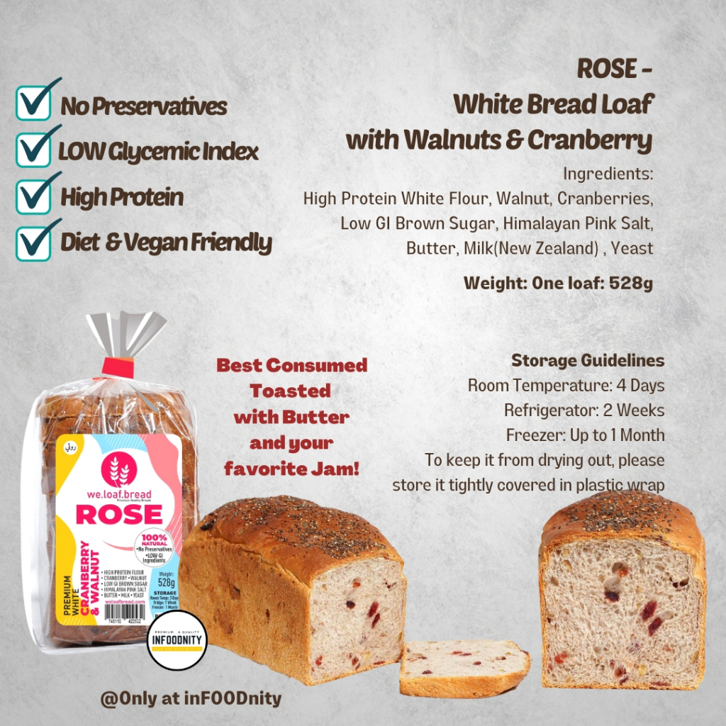 WE LOAF BREAD Healthy Bread LOW GI Bread Wholemeal Bread Loaf Roti Diet ...