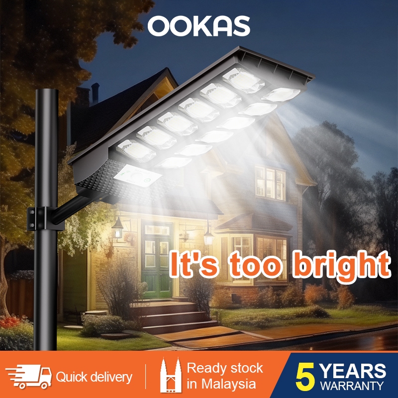 OOKAS 3000W Street Lamp Solar Lampu Solar Outdoor Waterproof LED Solar ...