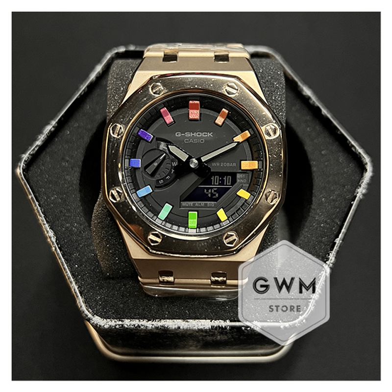 [PRE-ORDER] Casio G-Shock "Special Full Rose Gold Metal Rainbowl Dial ...