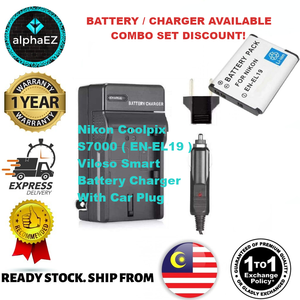 NIKON Coolpix Camera S7000 ( EN-EL19 ) ENEL19 Viloso Smart Battery ...