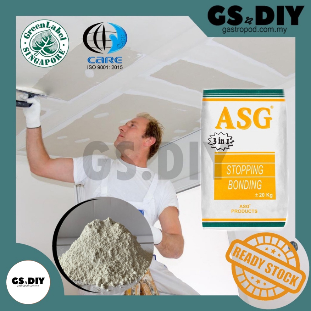 1KG 3in1 ASG Stopping Ceiling Compound (Bonding, Jointing, Skimming)🐏 ...