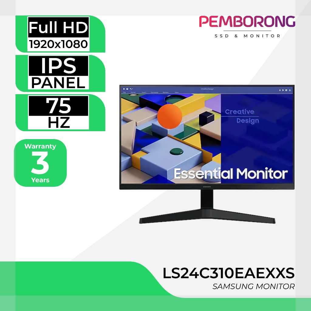 24 INCH MONITOR LED FLAT FHD - IPS / VA - HDMI 24" 24MP400 / LM24-B200S ...