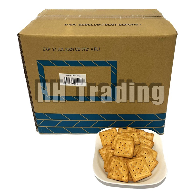 3kg SHOON FATT TAWAR KERAS BISCUITS / BISKUT TAWAR KERAS 中梳打饼 | Shopee ...