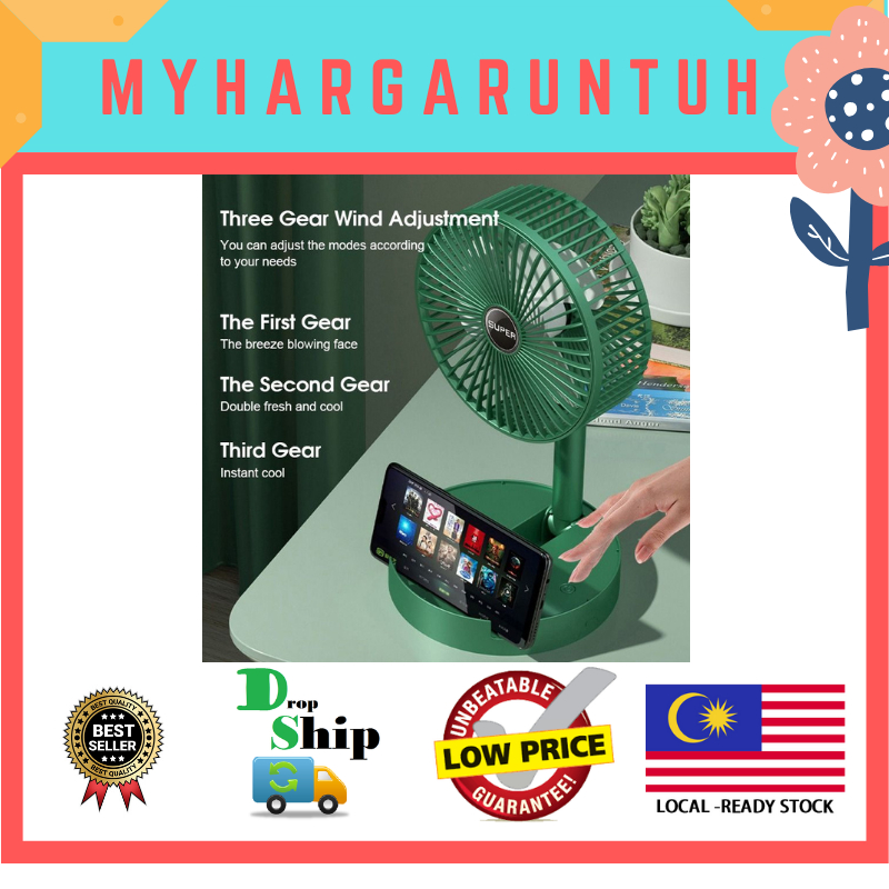 [Ready Stock] Foldable Mini Fan Kipas Small Cooling Handy Desk Home ...