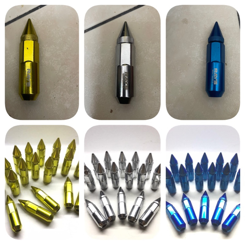 wheel nut rim spike besi long nut wheel rim nut tayar besi spike nat ...