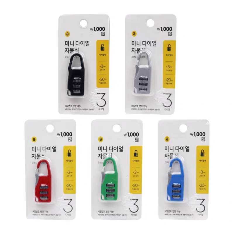 [READY STOCK] TRAVEL MATE Mini 3Digit Lock Number Lock Travel Padlock ...