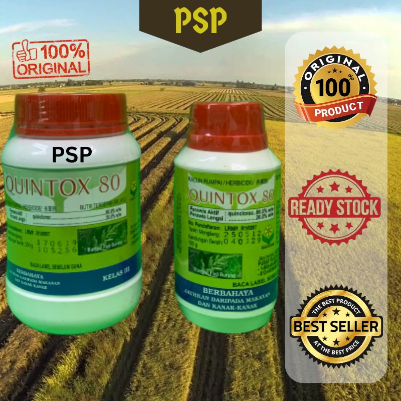 100G & 250G QUINTOX 80 Farmcochen / Herbicide / RACUN RUMPAI/RACUN PADI ...