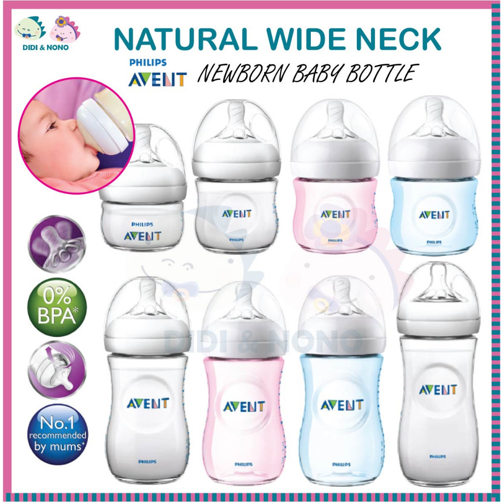 Original Philips Avent Natural Baby Bottle Botol Susu Bayi [4oz,125ml ...