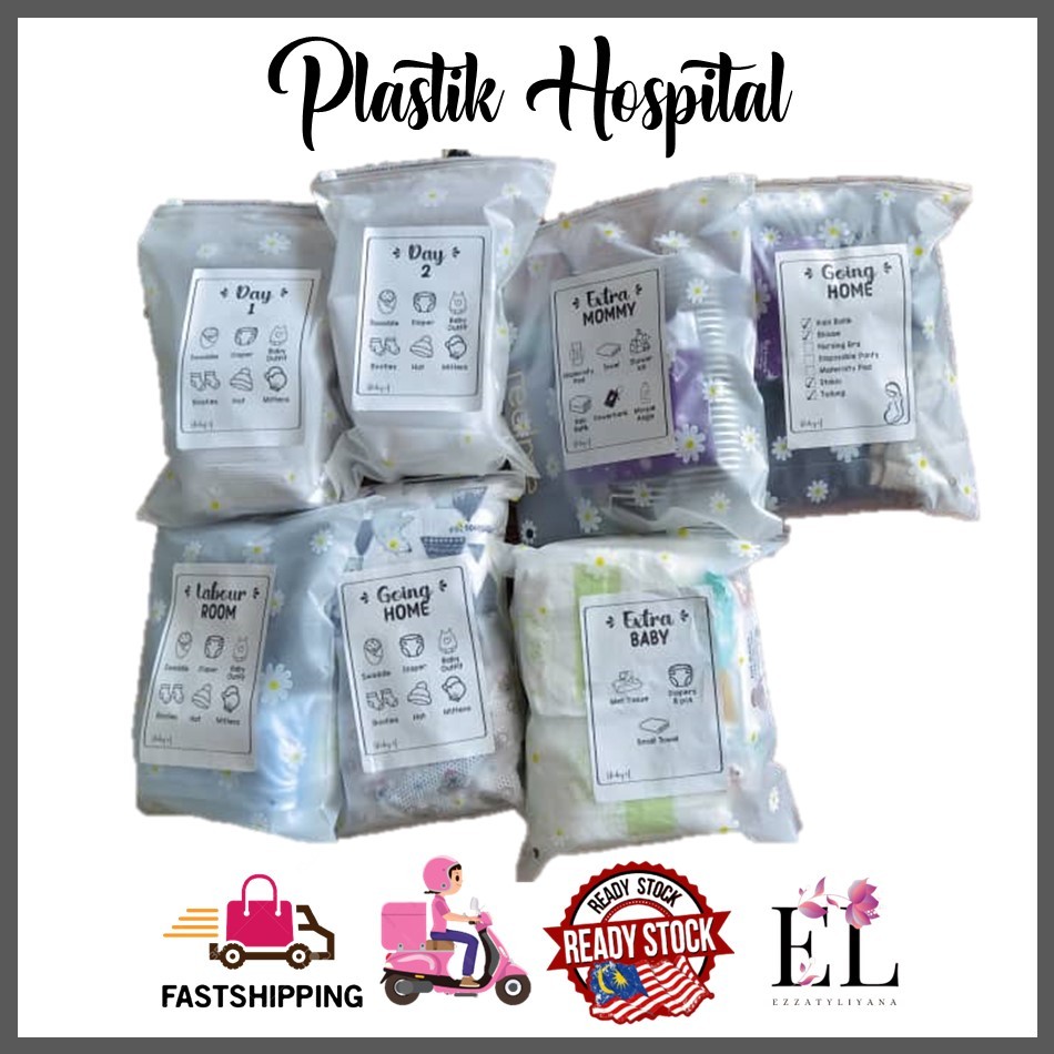 Bajet Maternity Plastic Ziplock Murah || Beg Packing Barang Hospital ...
