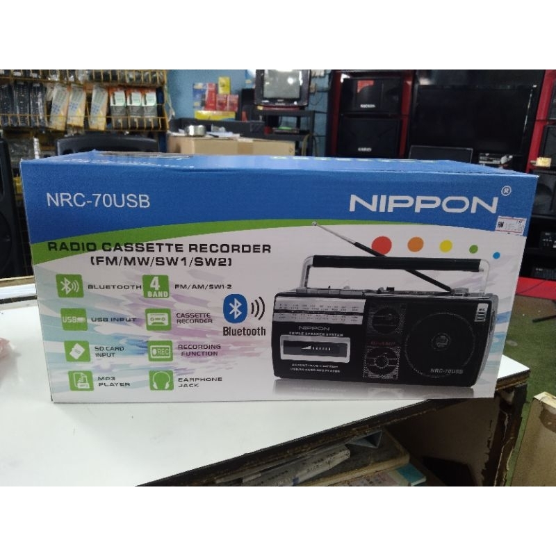 NIPPON RADIO CASSETTE NRC-70USB ,free casset cleaner 1pcs dan swan ...