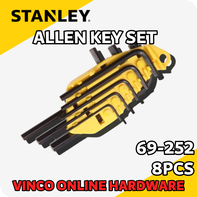 Clear Stock STANLEY Allen Key Set 8PCS 69-252 Hex Key Set | Shopee Malaysia