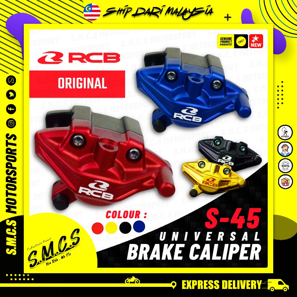RACING BOY RCB S45 Brake Caliper | Universal Rear Y15 / LC135 5S ...