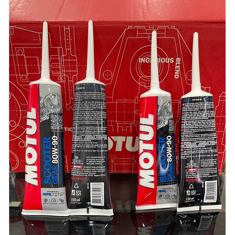 MOTUL 100%ORIGINAL SCOOTER 80W-90 GEAR OIL 120ML / 150ML MINYAK GEAR ...