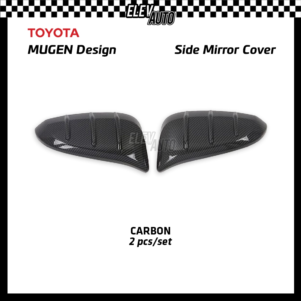 Toyota Series MUGEN Carbon Side Mirror Cover Corolla Cross Hilux Revo ...