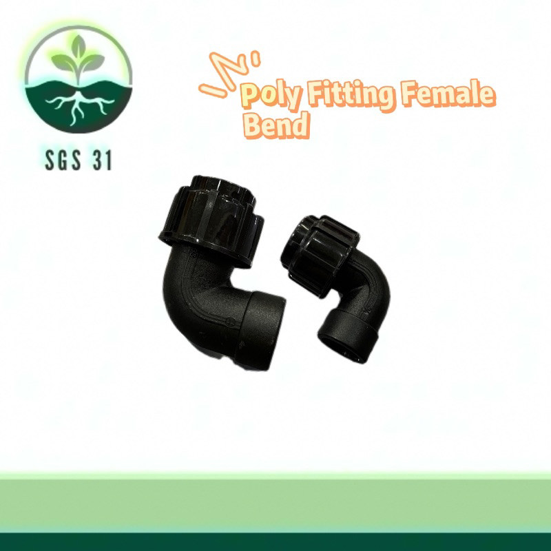 Poly Fitting Female Bend HDPE Pipe | Shopee Malaysia