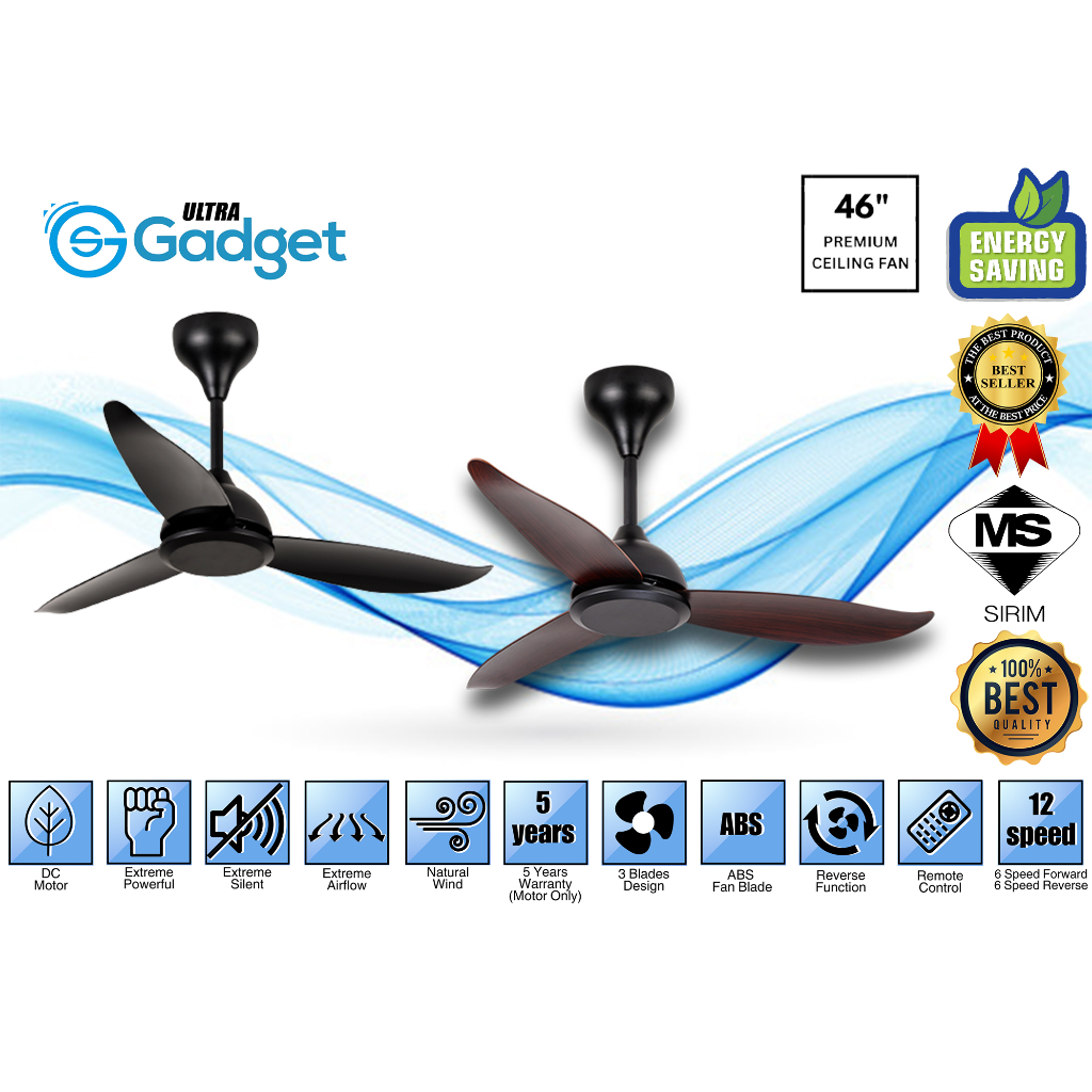 REZO AXIS 46" REMOTE CONTROL DC MOTOR CEILING FAN | Shopee Malaysia