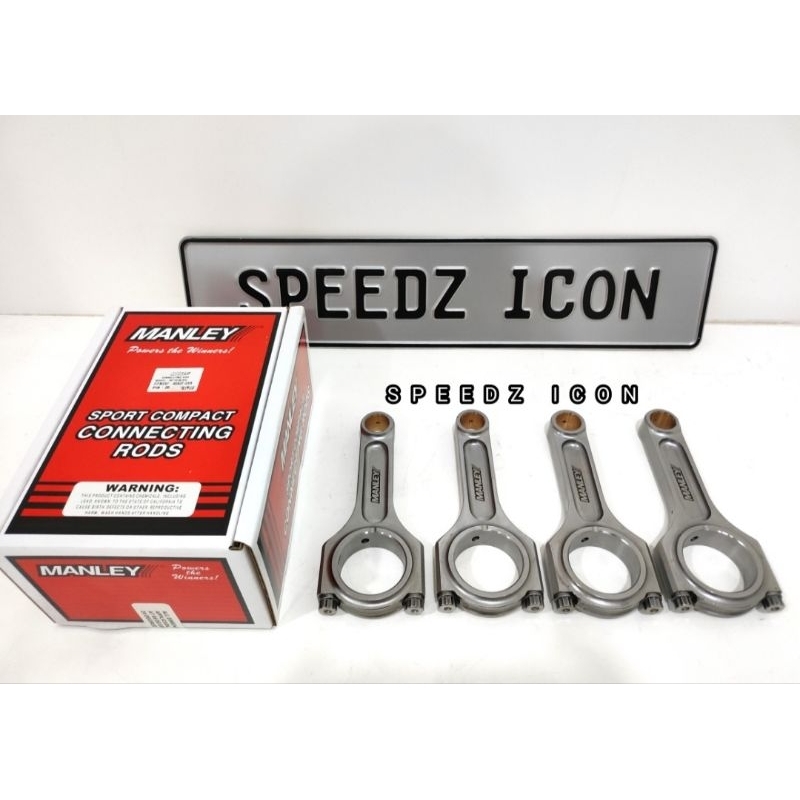 MANLEY 4G93 DOHC 4G93T GSR CK 19mm 20mm PIN I-BEAM TURBO TUFF HEAVY ...