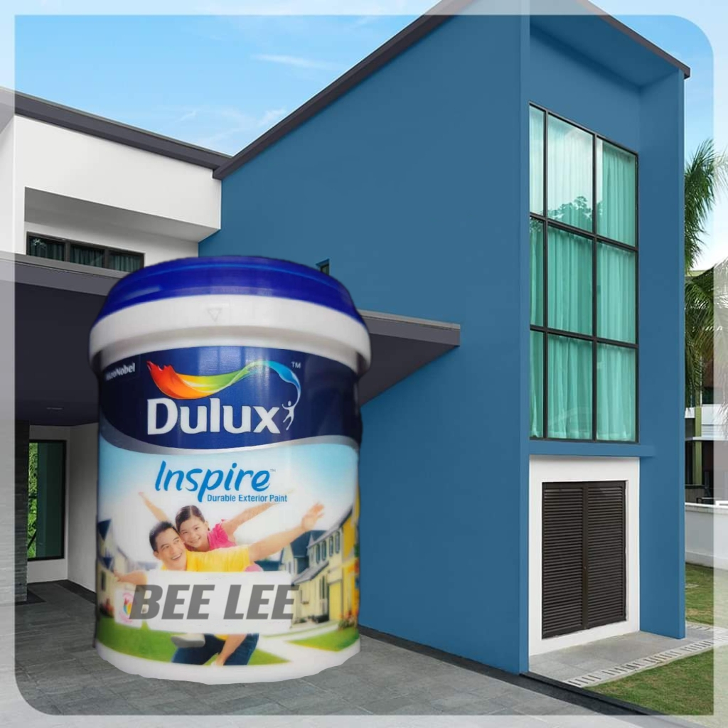 ((100% ORIGINAL))《DULUX Inspire Durable Exterior 》 Paint Blue Colour ...